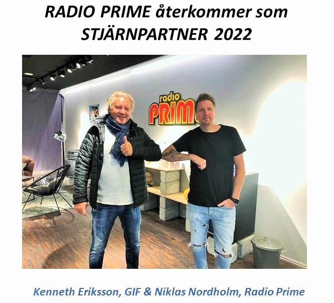 Grebbestads IF • Radio Prime tillbaka i etern och GIF